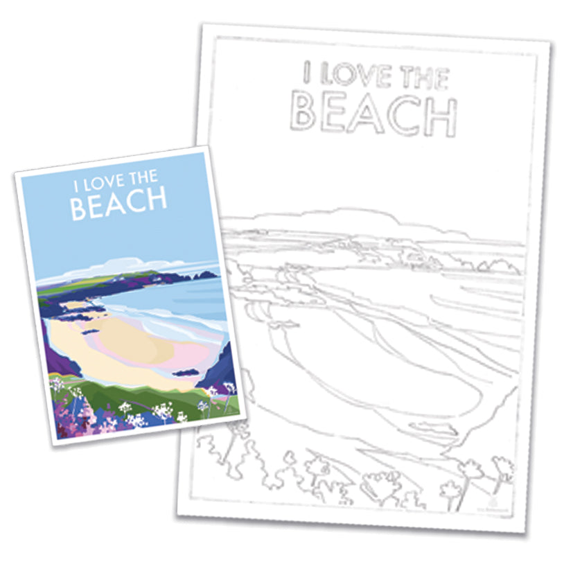 I Love The Beach - Becky Bettesworth Artwork - Travel Poster and ...