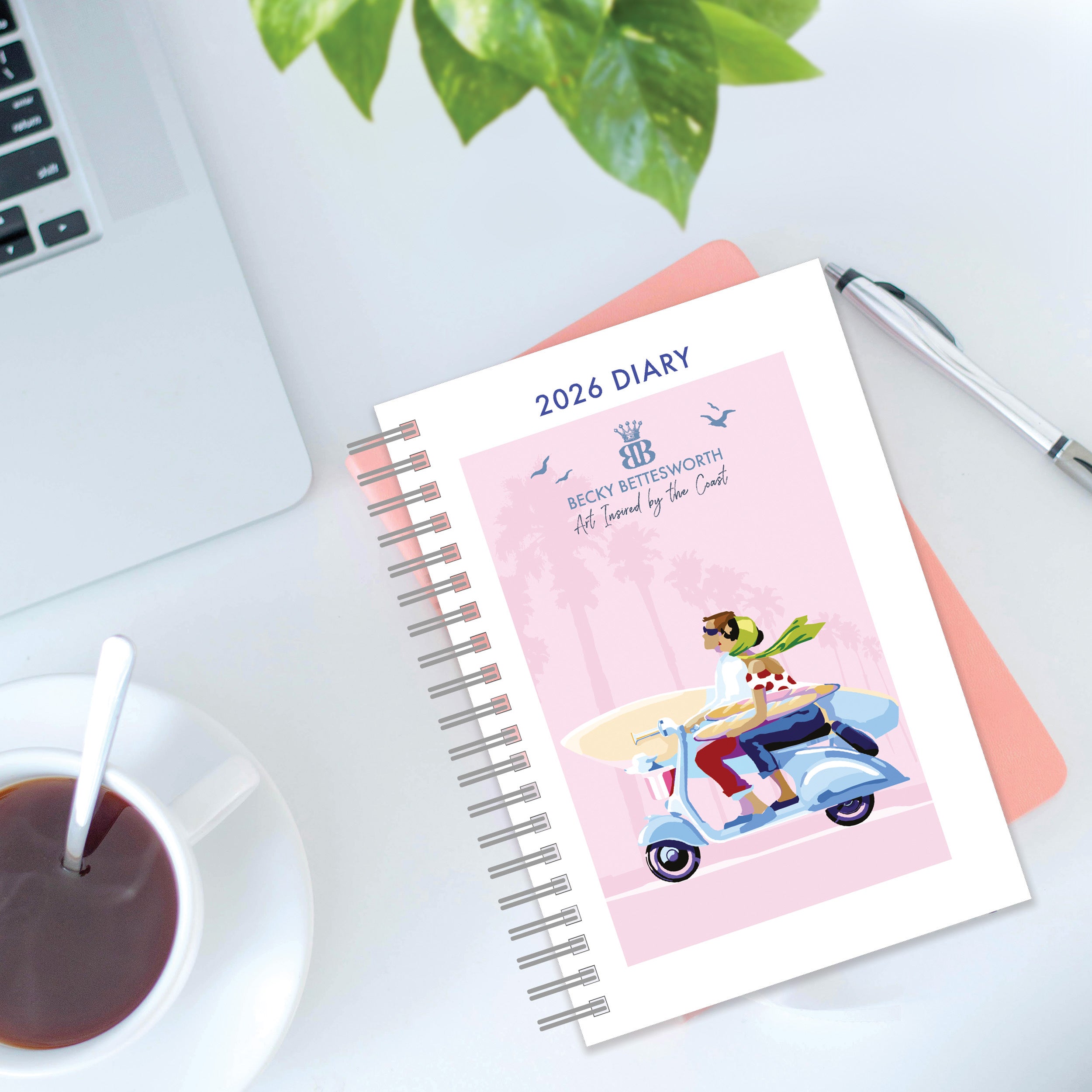 Becky Bettesworth 2026 A5 Wiro Deluxe Desk Diary – BeckyBettesworth