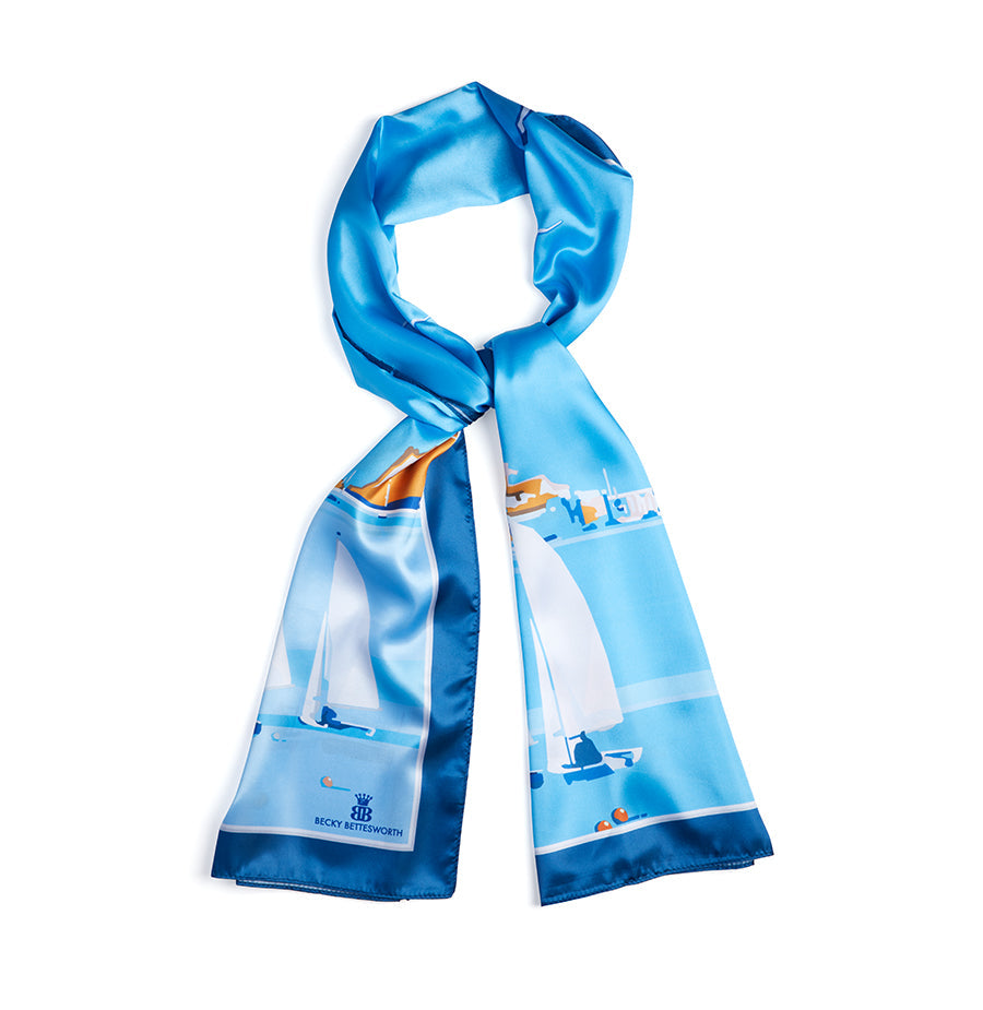 Luxury Long Satin Scarf - Becky Bettesworth – BeckyBettesworth