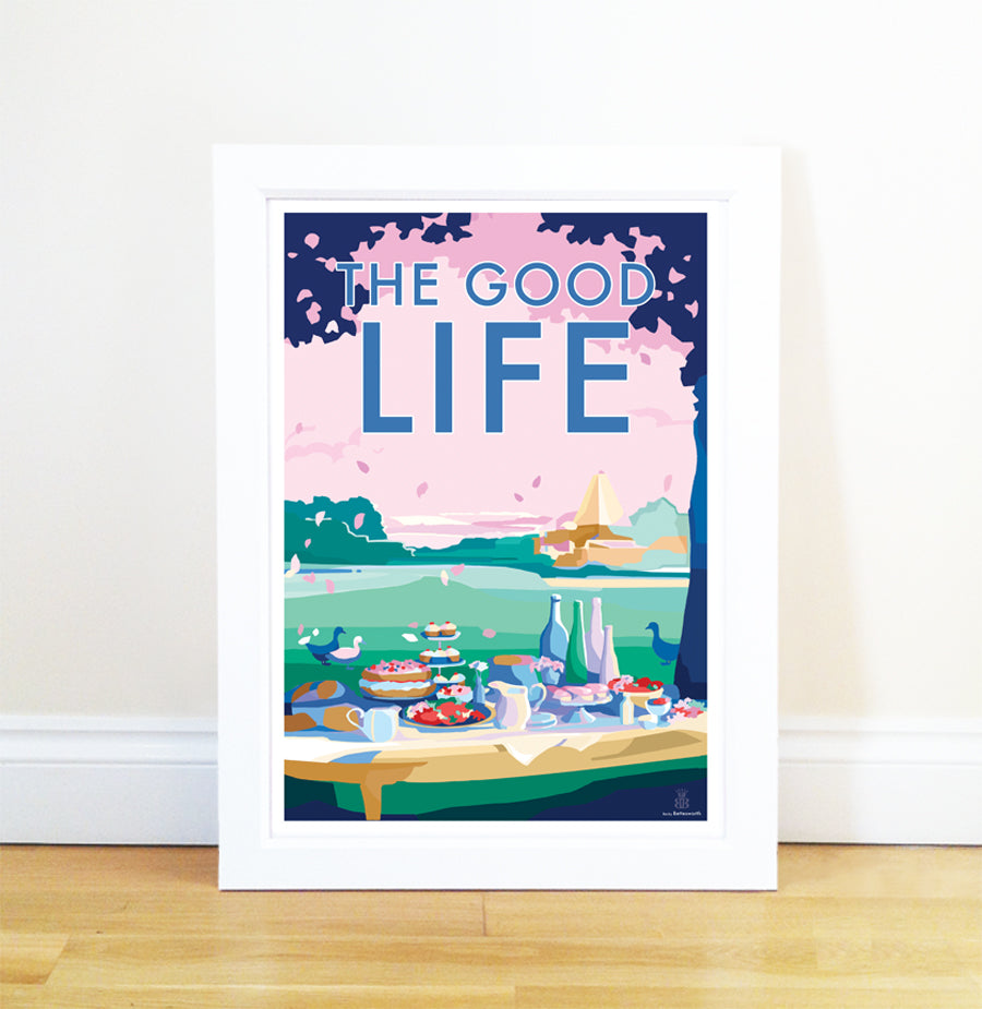 The Good Life - Becky Bettesworth Vintage Travel Poster and Seaside ...